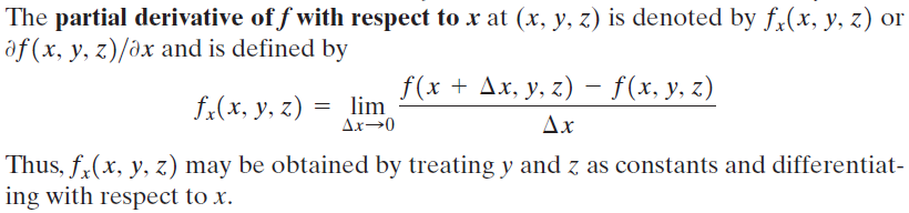 Chapter 12 Derivatives for Multivariable Functions